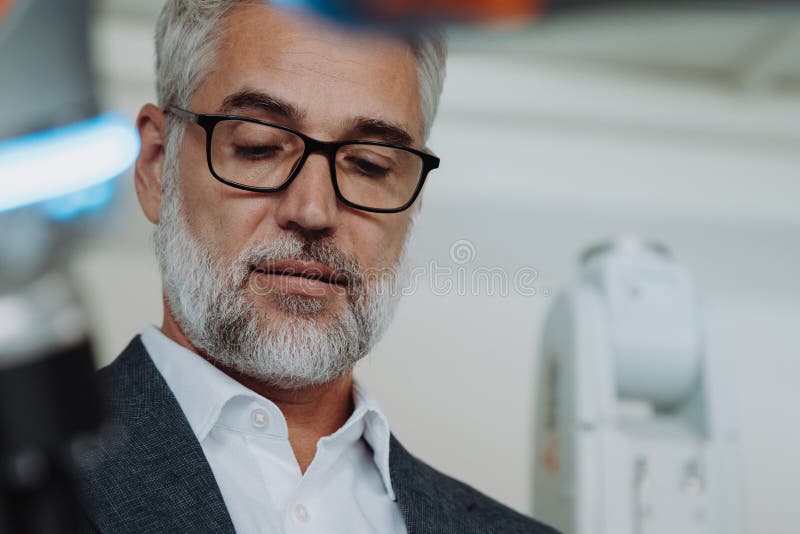 Portrait of Robotics Engineer in Laboratory. Concept of Modern ...