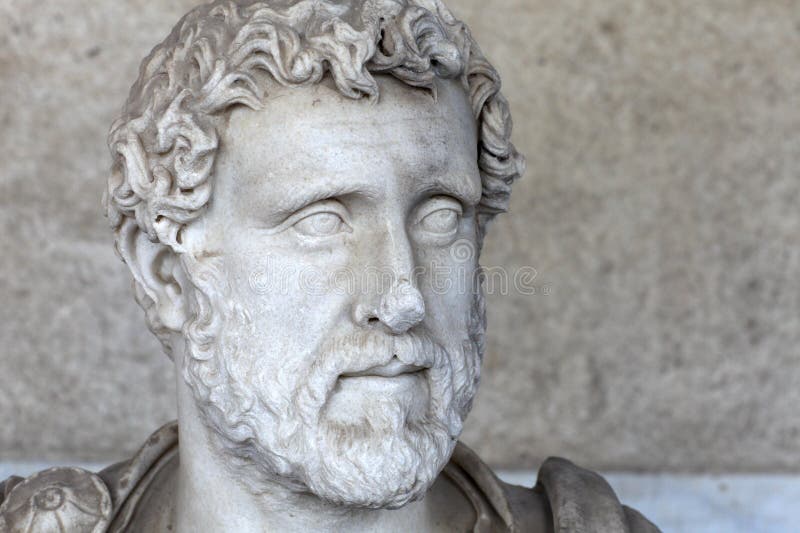 Portrait of Roman Emperor Antoninus Pius Stock Photo - Image of human ...