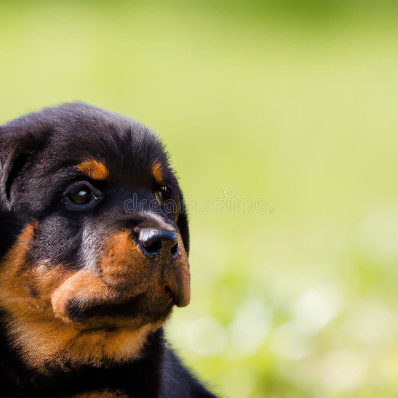 Portrait of a Rottweiler Dog. Stock Image - Image of canine, domestic ...