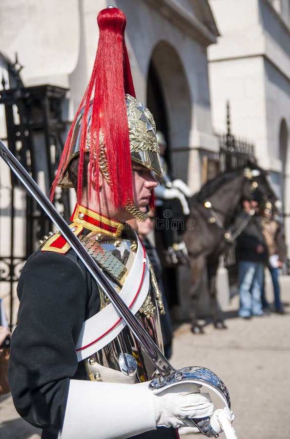 Soldier Standing Guard in Horse Guards in London Editorial Image ...