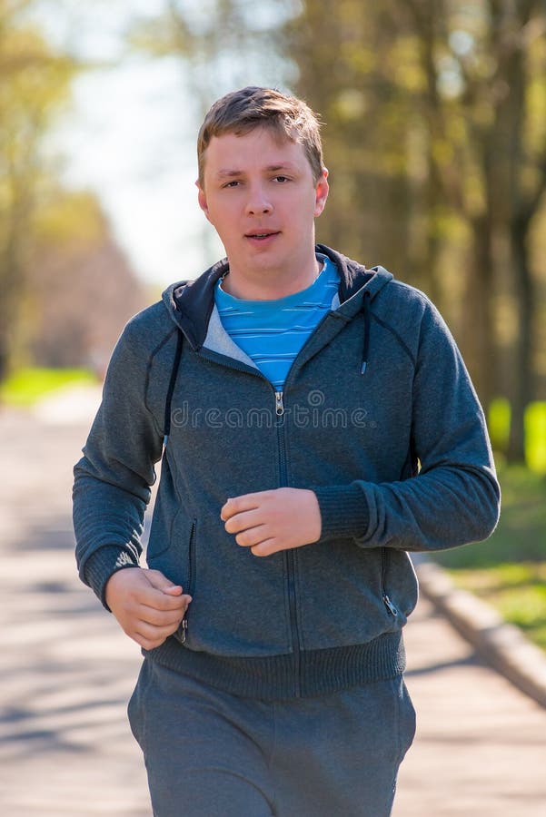 Portrait of a running man stock image. Image of clothing - 57586287