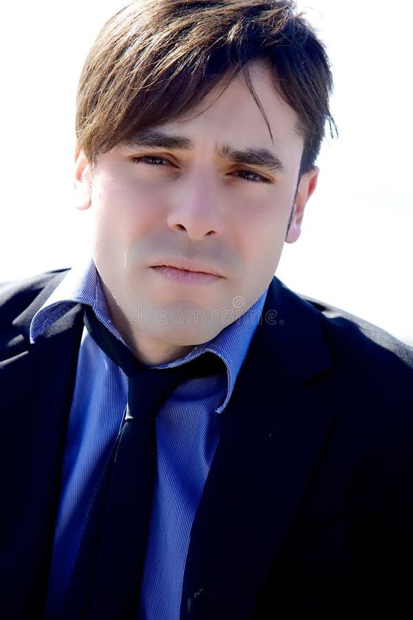 Portrait of Sad Business Man Stock Photo - Image of people, real: 40749796