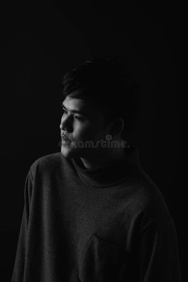 Portrait of Sad Young Asian Men. Sadness Stock Image - Image of beauty ...