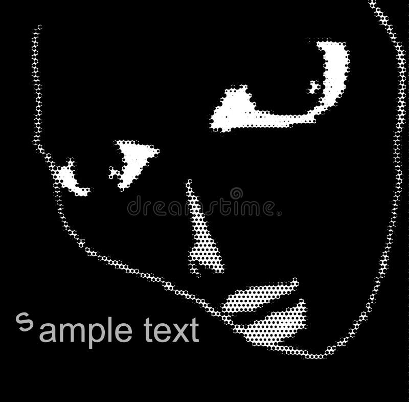 Portrait with Sample Text, Vector Stock Vector - Illustration of sample ...