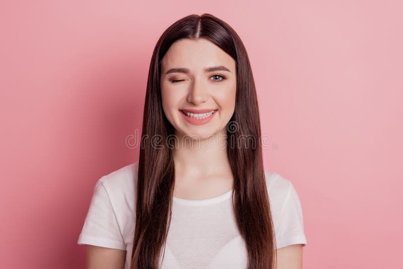 A Flirty Wink Stock Image Image Of Female Flirt Brick 23124007