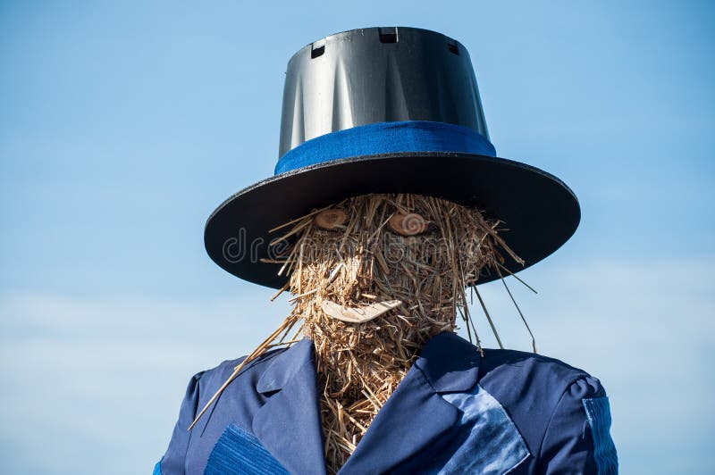 Scarecrow head stock image. Image of pumpkin, background - 8539899