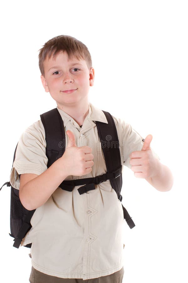 Happy school boy stock photo. Image of little, male, school - 10319694