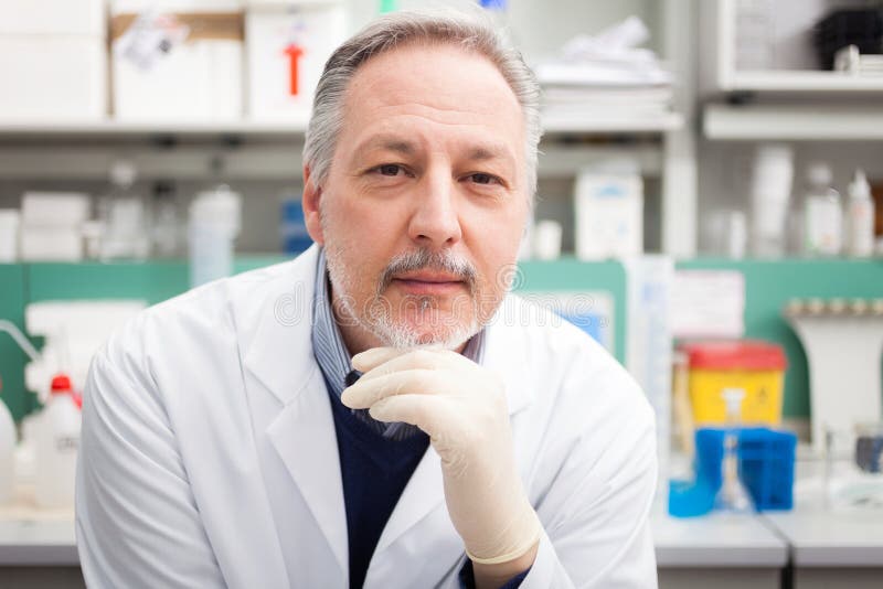 Portrait of a Scientist in a Laboratory Stock Image - Image of worker ...