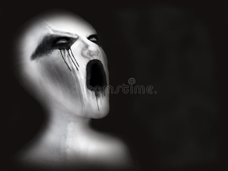 Portrait Screaming Undead Stock Illustrations – 11 Portrait Screaming ...