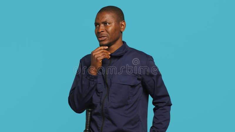 Portrait of Security Guard Using Notepad To Take Notes of Suspicious ...