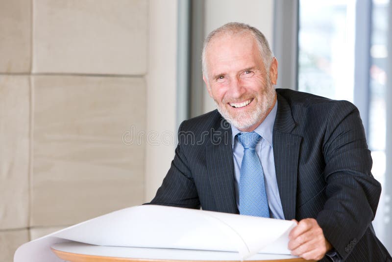 Portrait of Senior Architect Stock Photo - Image of concept, executive ...