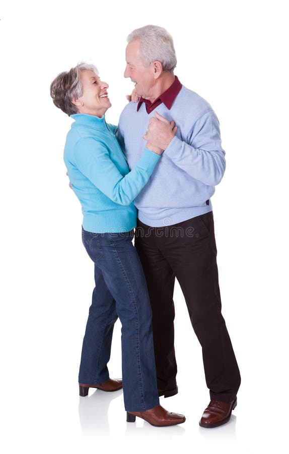 Portrait of Senior Couple Dancing Stock Image - Image of happiness ...