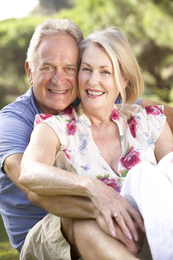 Senior Couple on Country Walk Stock Image - Image of flops, camera ...