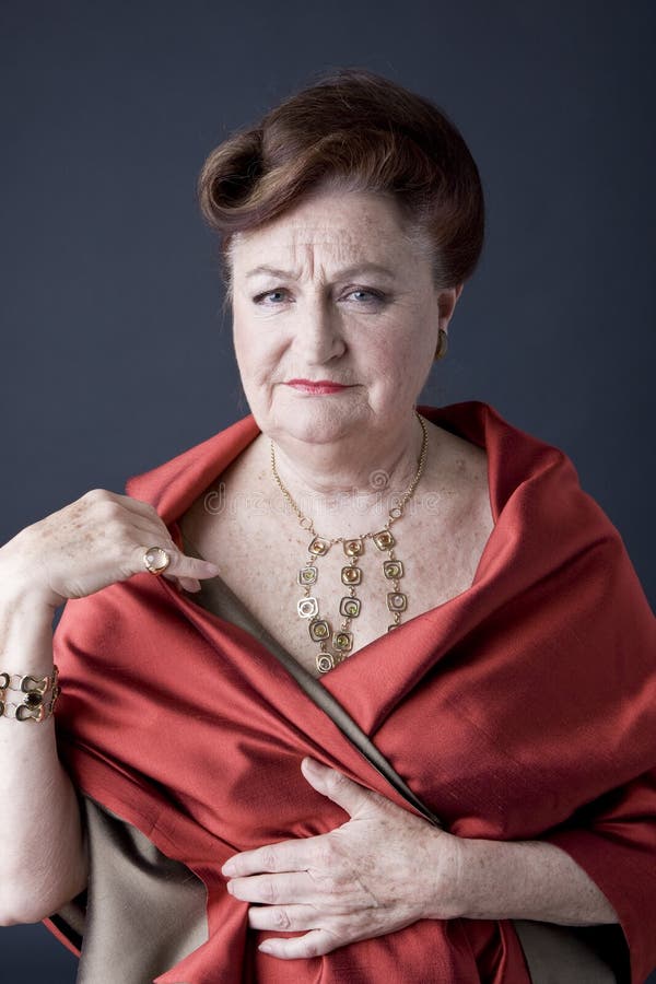 Elderly Italian woman stock image. Image of lips, elderly - 4930843