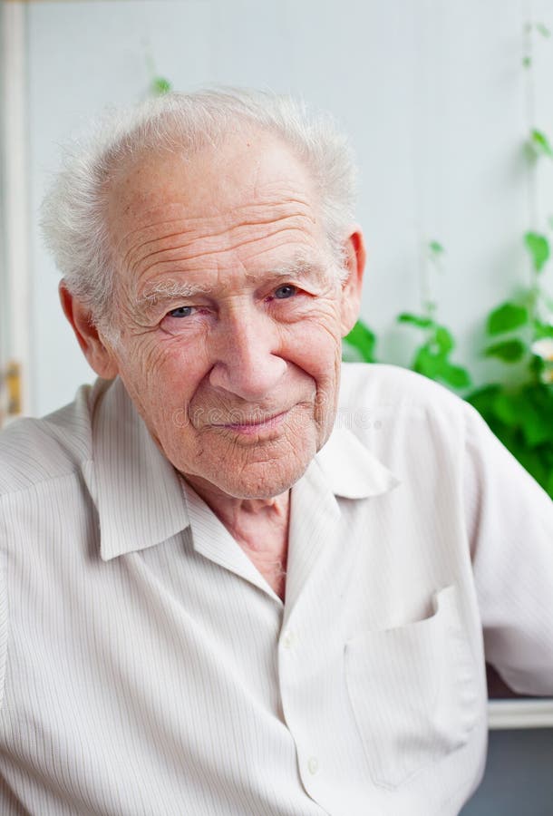 Portrait of a Senior Man stock image. Image of aging - 27185855