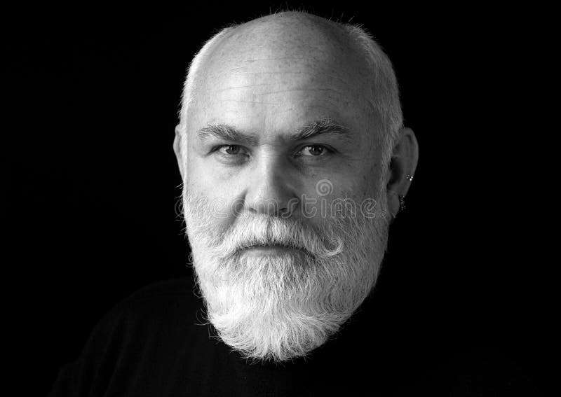 Portrait of Senior Man, Close Up Face of Old Man. Stock Photo - Image ...