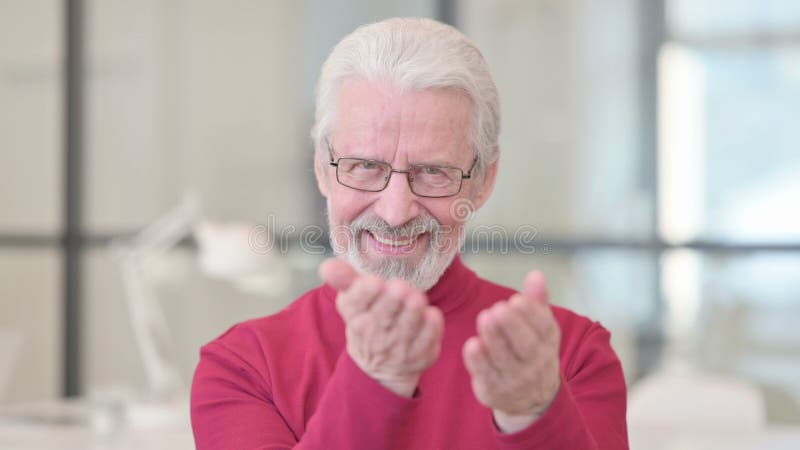 Creative Old Man Clapping, Applauding Stock Video - Video of busy ...