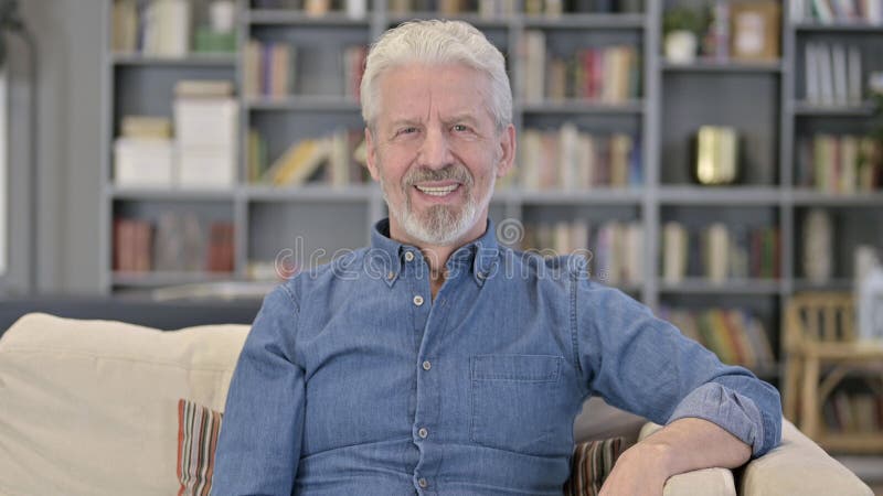 Portrait of Senior Old Man Saying Yes by Head Shake Stock Photo - Image ...