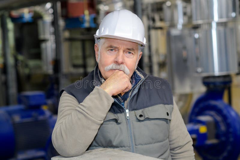 Portrait Senior Plantation Engineer Posing Stock Photo - Image of ...