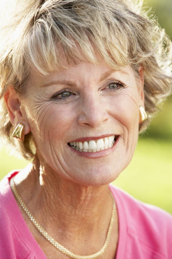 Portrait of Senior Woman Smiling Stock Image - Image of casual, looking ... Portrait of Senior Woman Smiling Stock Image - Image of casual, looking ...