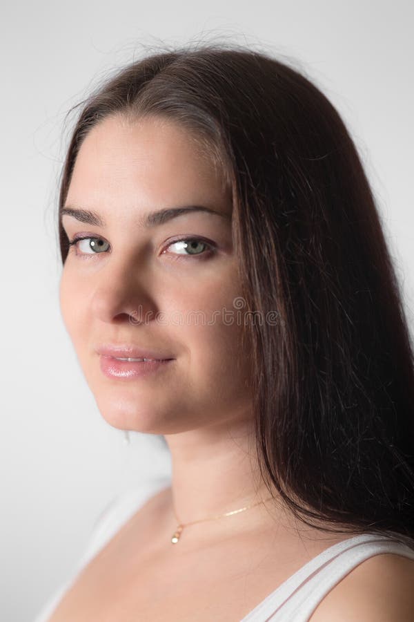 Portrait of the Sensual Girl Stock Photo - Image of brown, white: 12738408