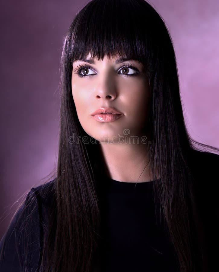 Close-up Portrait of Caucasian Young Woman Stock Image - Image of ...