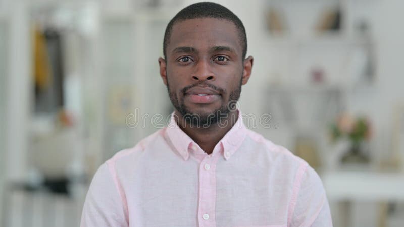 Portrait of Serious African Man Looking at the Camera Stock Image ...