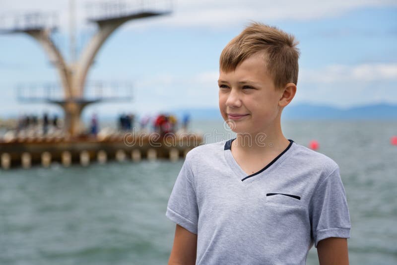 Portrait of a serious boy stock image. Image of close - 62370521