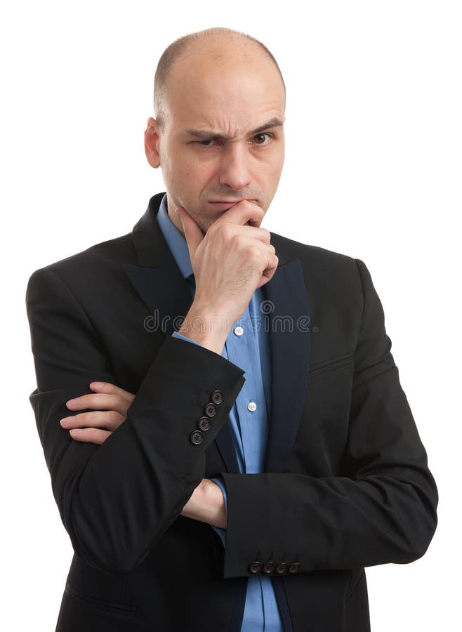 Portrait of a Serious Businessman Stock Photo - Image of male, angry ...