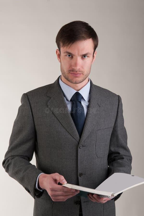 Portrait of a Serious Businessman Stock Image - Image of attractive ...