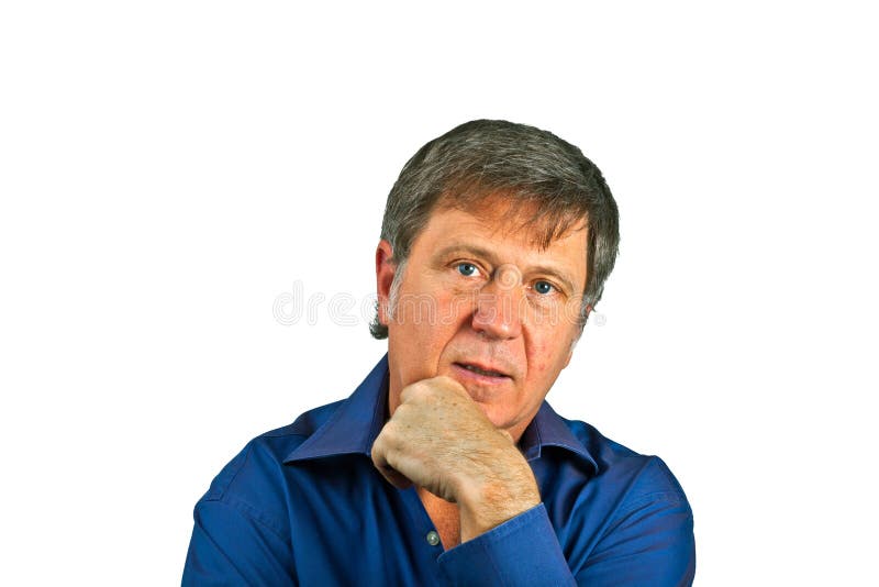 Portrait of Serious Looking Man Stock Photo - Image of adult, beauty ...