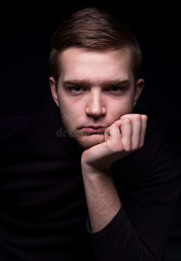 Portrait of serious man stock image. Image of adult, background - 86024627