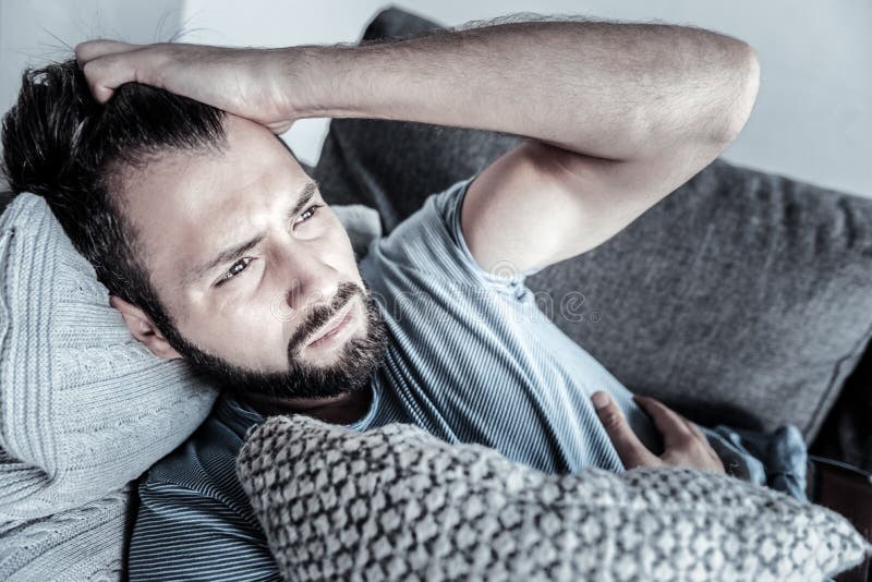 Portrait of Serious Man that Having Bad Mood Stock Photo - Image of ...