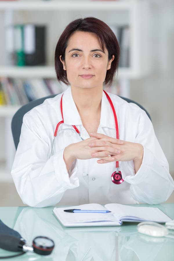 Portrait serious physician stock photo. Image of hospital - 186134772
