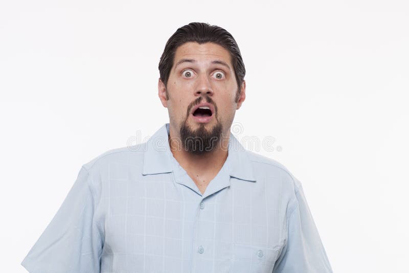 Portrait of a Shocked Young Man with Mouth Open Stock Photo - Image of ...
