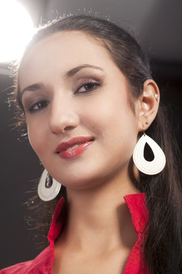 Portrait Shot with Backlight Stock Image - Image of positive ...