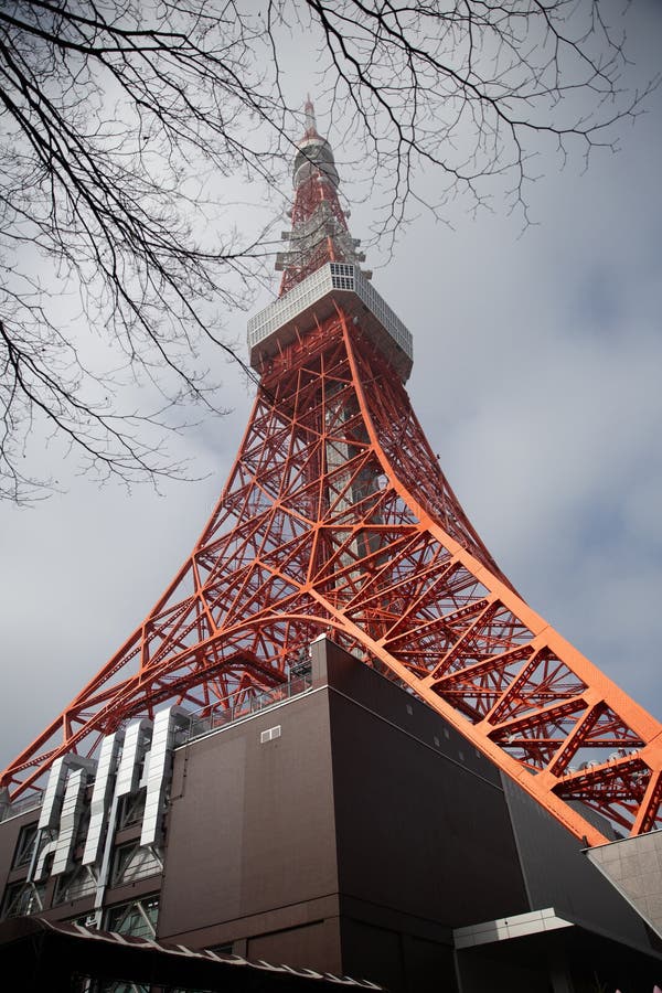 Portrait Shot of Tokyo Tower Editorial Image - Image of architecture ...