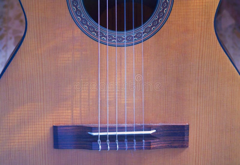 A Portrait of Six Strings Guitar at a Sunlight Stock Photo - Image of ...