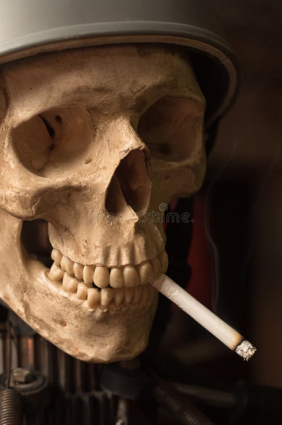 Portrait of a skeleton stock image. Image of addiction - 19361501