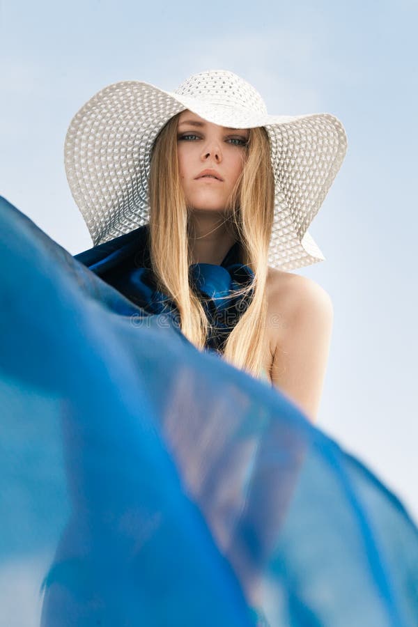 Portrait in sky stock image. Image of summer, beautiful - 26028311