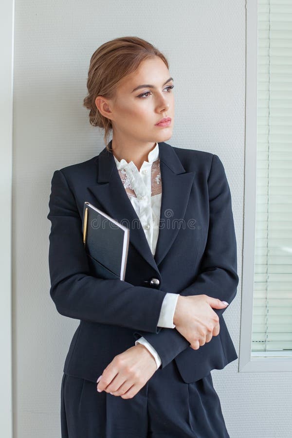 Portrait of a Smart Business Woman in an Office Stock Photo - Image of ...