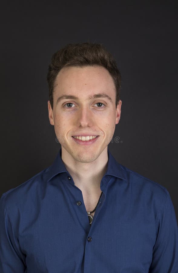 Portrait of Smart Looking Young Man Stock Photo - Image of concentrated ...