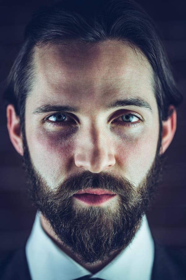 Portrait of smart man stock photo. Image of shot, head - 60532302