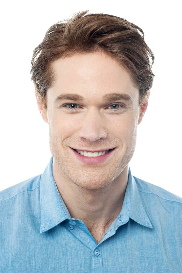 Smart Young Man Posing To Camera Stock Photo - Image of modern, looking ...