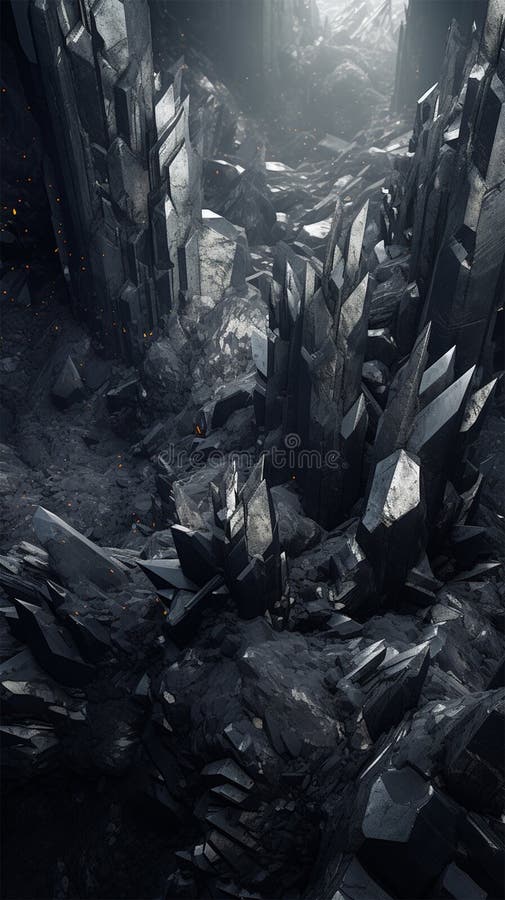 The Dark Word Cosmic Environment Stock Illustration - Illustration of ...