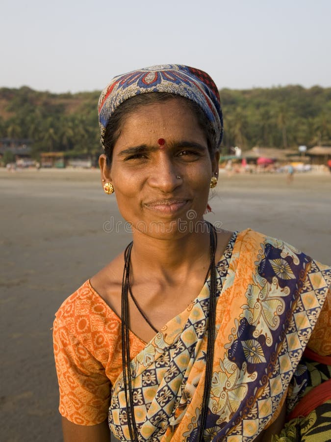 Portrait of Smile Indian Female Editorial Stock Image - Image of ...