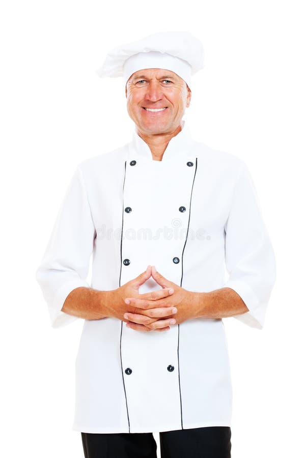 Smiley Chef Holding Plate with Fresh Vegetables Stock Image - Image of ...