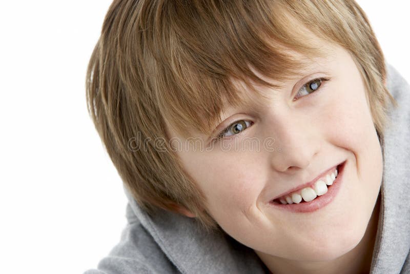 Portrait of Smiling 10 Year Old Boy Stock Image - Image of colour ...