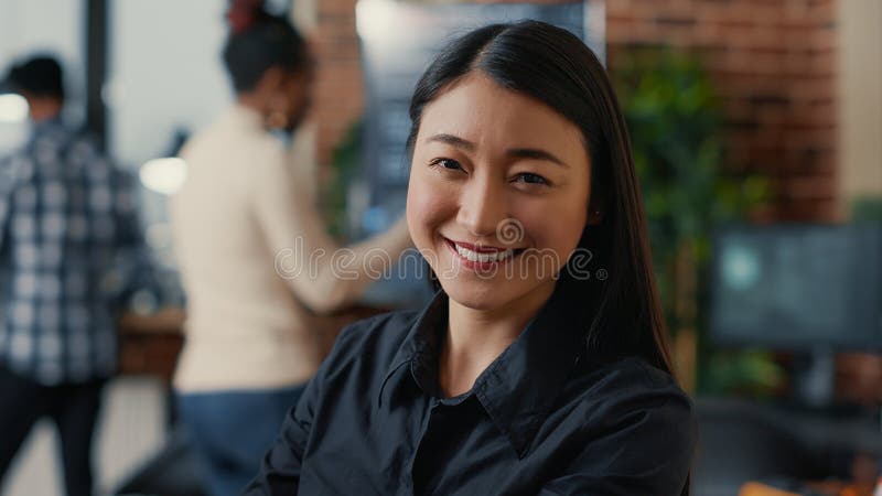 Portrait of Smiling Asian Software Developer Looking at Camera Stock ... Portrait of Smiling Asian Software Developer Looking at Camera Stock ...