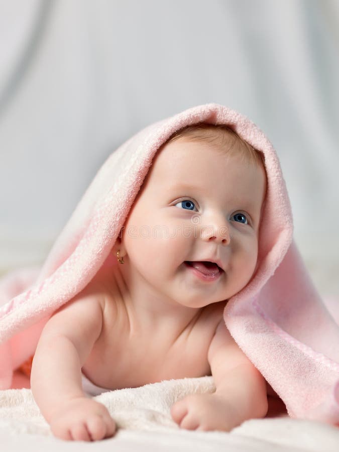 The Portrait of Smiling Baby Stock Photo - Image of color, front: 27950914